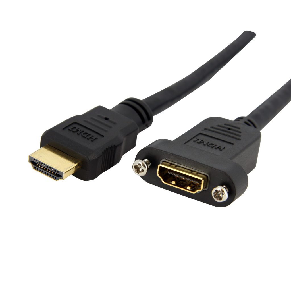Cable HDMI de 91cm para montaje en Panel - Hembra a Macho - Smartctl.cl