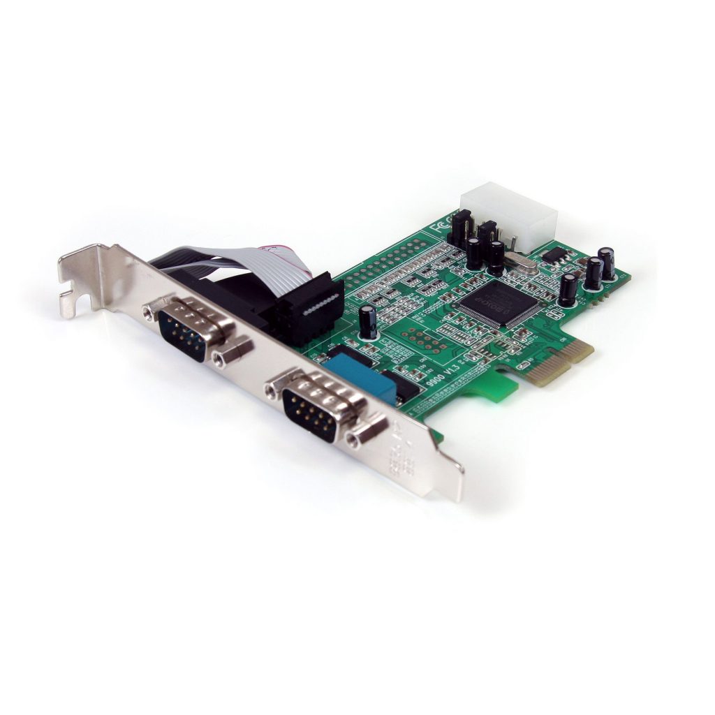 Tarjeta PCI Express de 2 Puertos RS232 DB9 con UART 16550 - Smartctl.cl